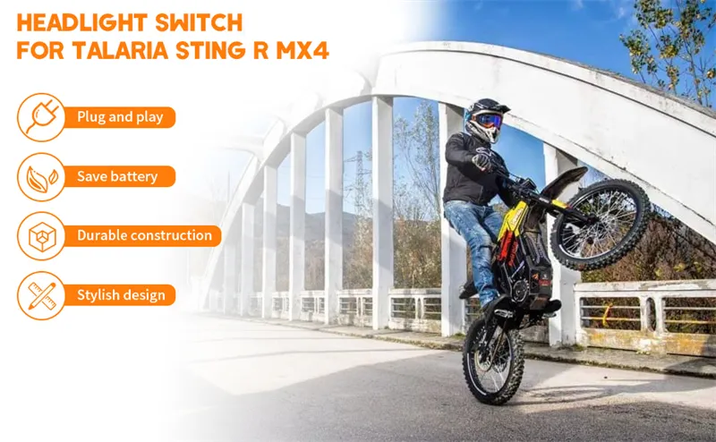 Headlight Light Switch for Talaria Sting R MX4 Plug-and-Play Electric ...