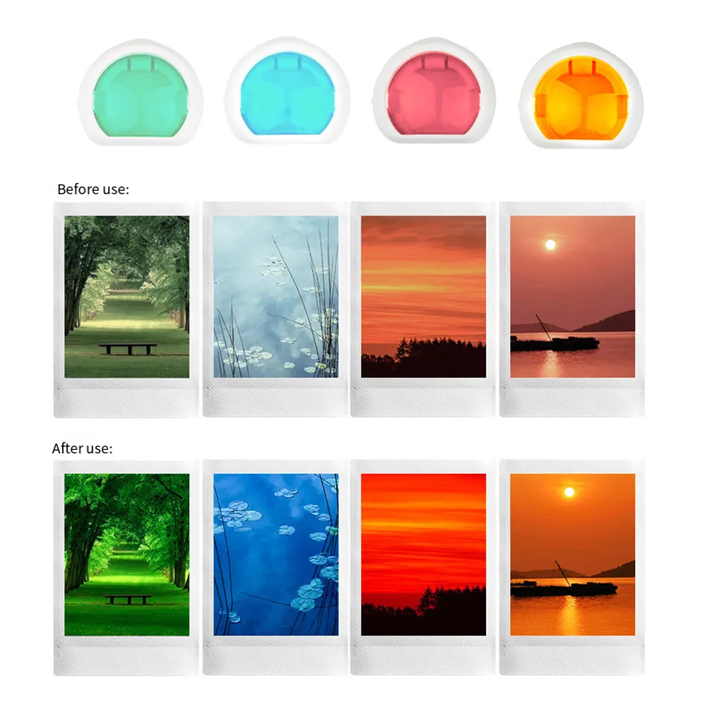 4-in-1Close-up Lens & Color Filters for Instax Mini 11 Cameras ...
