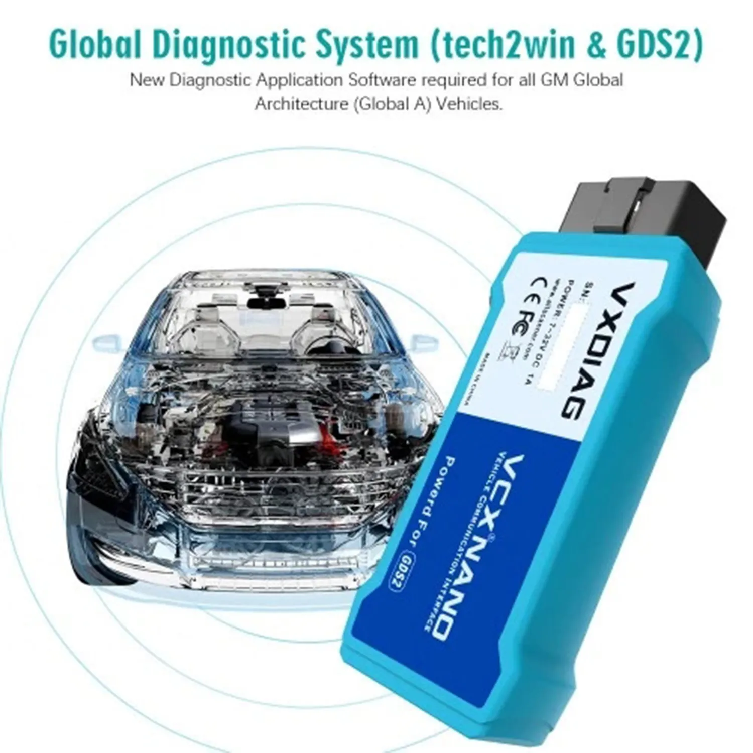 VXDIAG NANO Pro OBD2 Scanner for GM/Chevrolet/Buick, ECU Programming ...