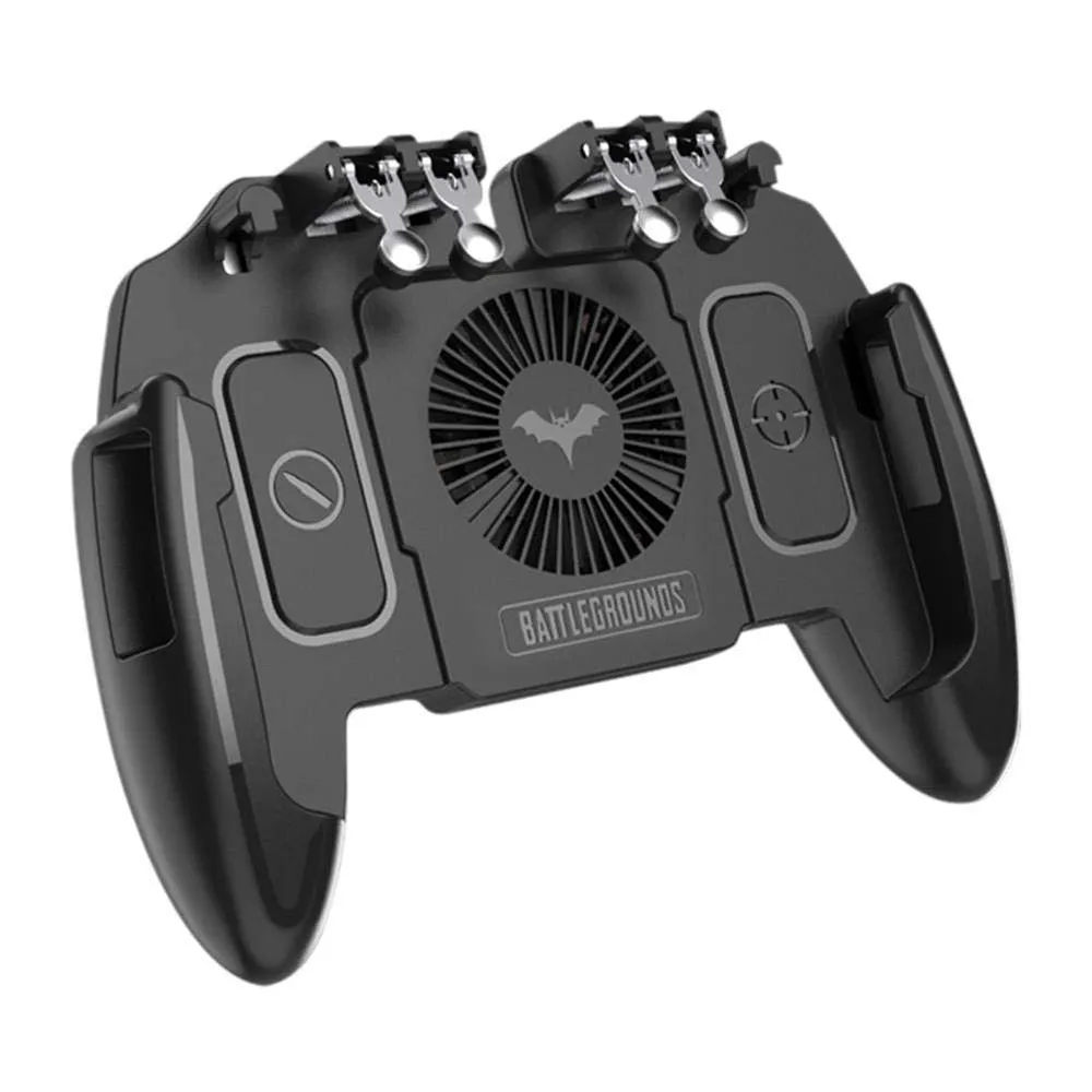 PUBG Mobile Gamepad: 6-Finger Cooling Fan Gaming Trigger Joystick for 4 ...