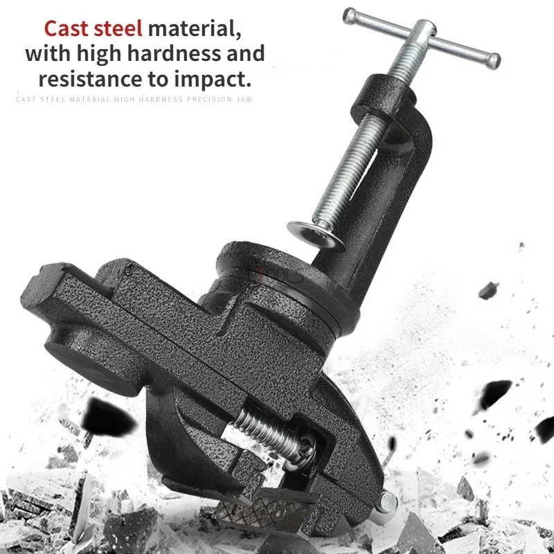 360° Rotating Bench Clamp Woodworking Desktop Quick Acting Hold Down ...