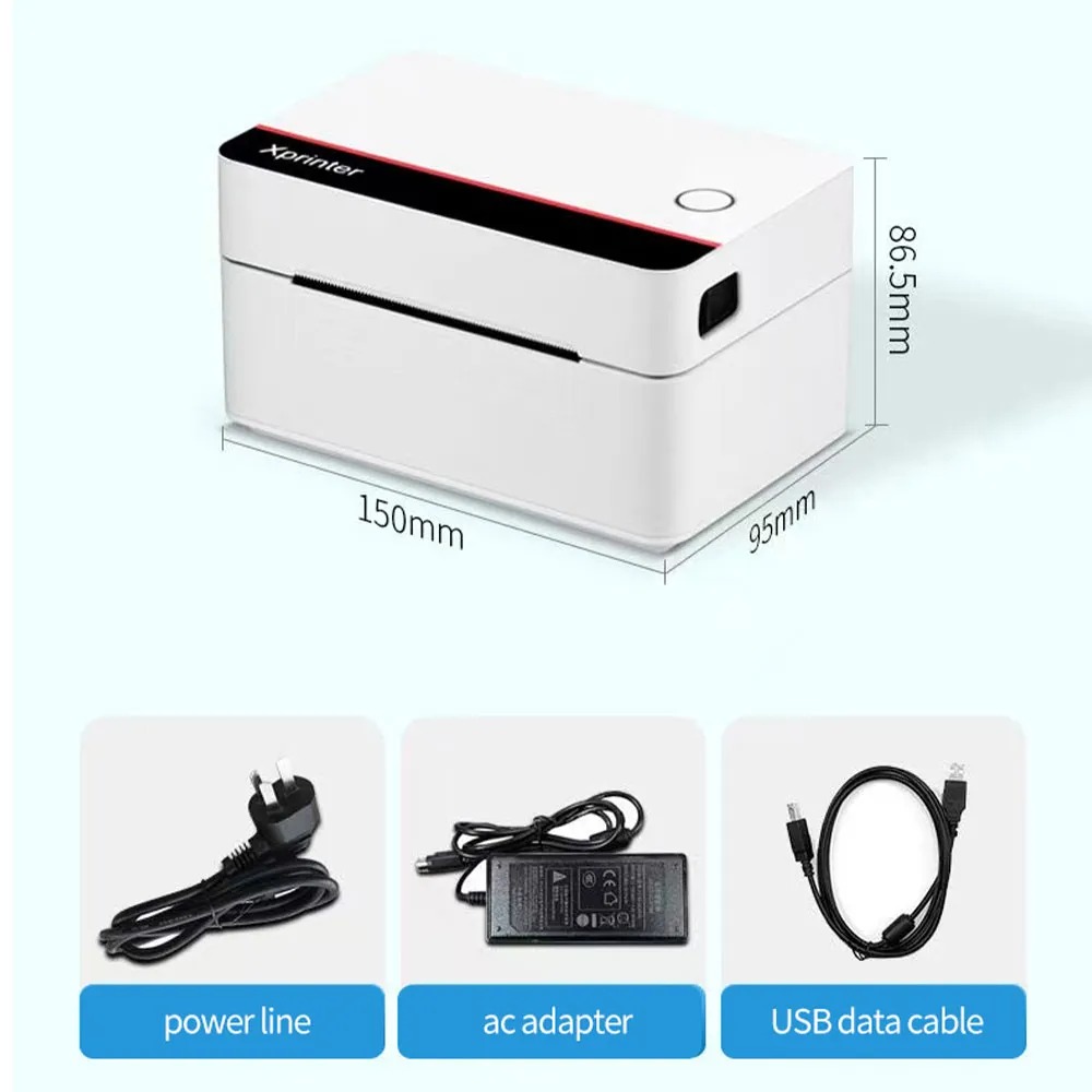 Xprinter 80mm Thermal Label Printer USB Bluetooth Receipt, Barcode & QR ...