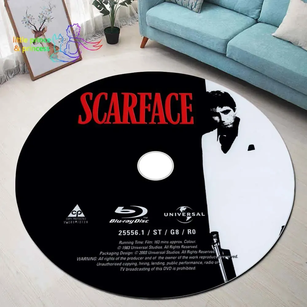 Scarface Movie CD Rug Round Mat Round Carpet Round Rug Bathroom Mat ...