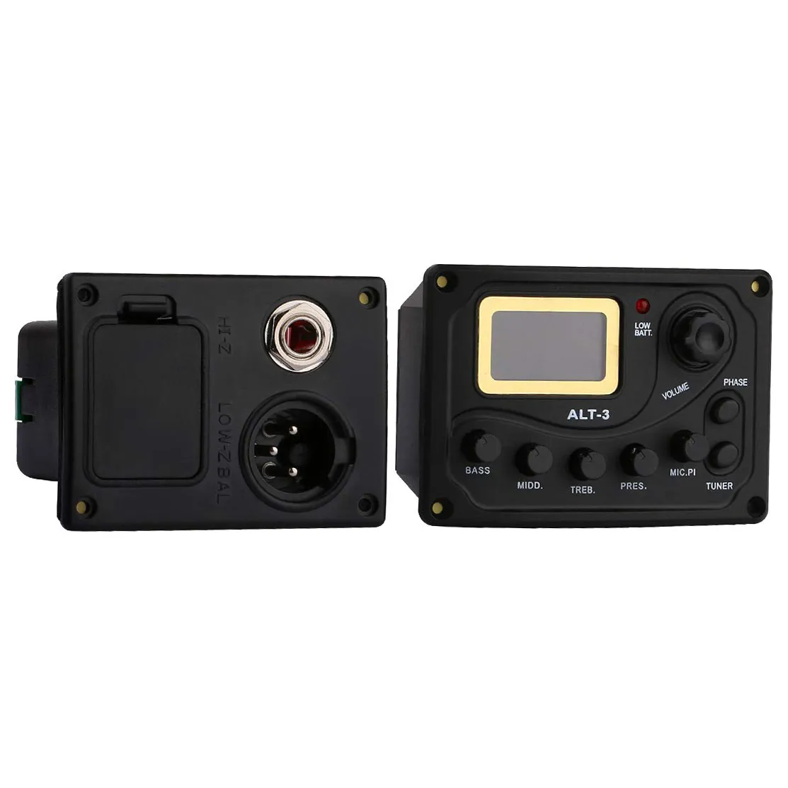 Acoustic Guitar Pickup Tuner Equalizer Preamp Piezo Amplifier System ...