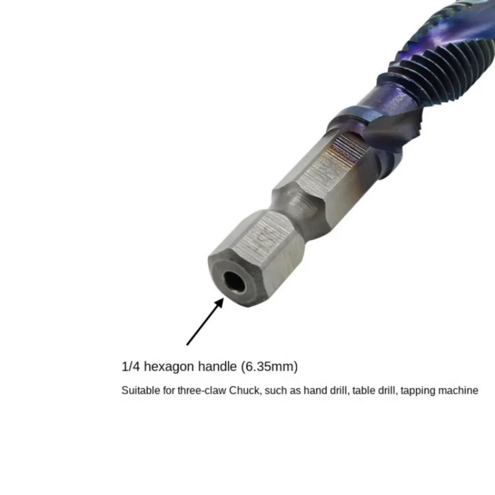 F50 Tap and Die Set Manual Threaded Screw Tap M6 Long Shank Drill Bit ...