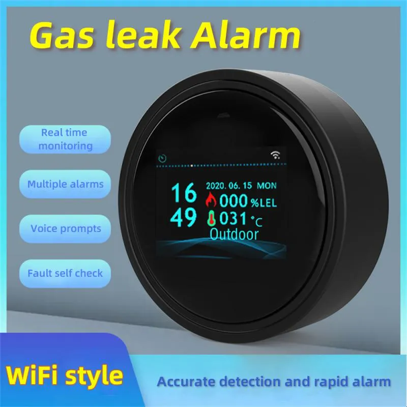 3-PackTuya WiFi Smart Natural Gas Alarm- LED Digital Gas Leak Detector ...