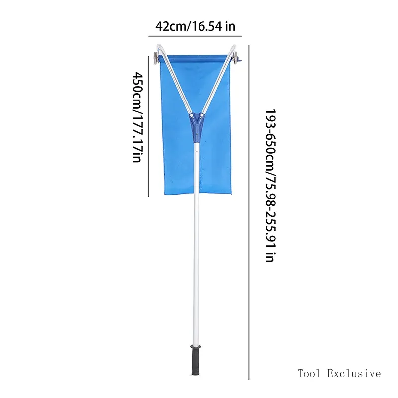 DHgate.com:Aluminum Extendable Snow Shovel - 20FT Telescopic Roof Snow ...