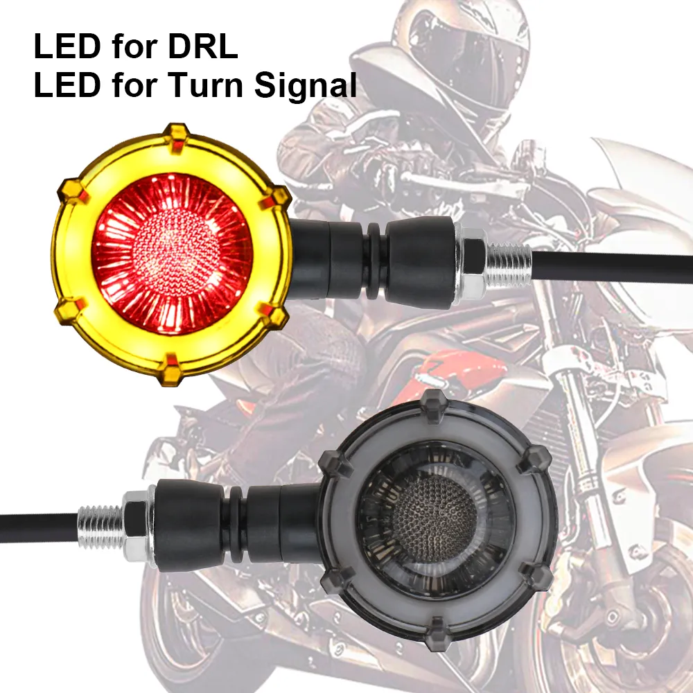DHgate.com:2XDynamic Flowing LED Motorcycle Turn Signal Lights Amber ...