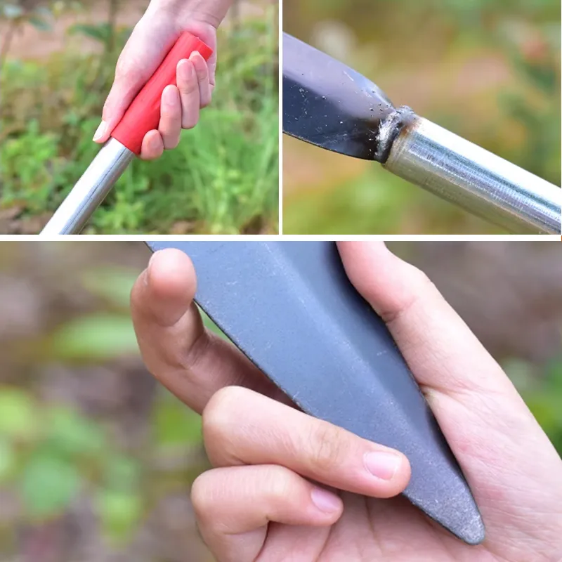 Willow Leaf Shovel, Red Handle, Thickened Small Digging Spade ...
