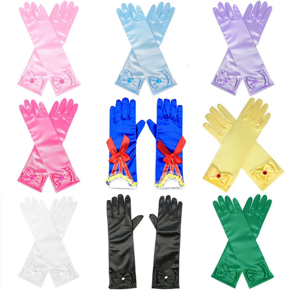 DHgate.com:Satin Princess Sequins Mittens with Bowtie for Kids & Girls ...