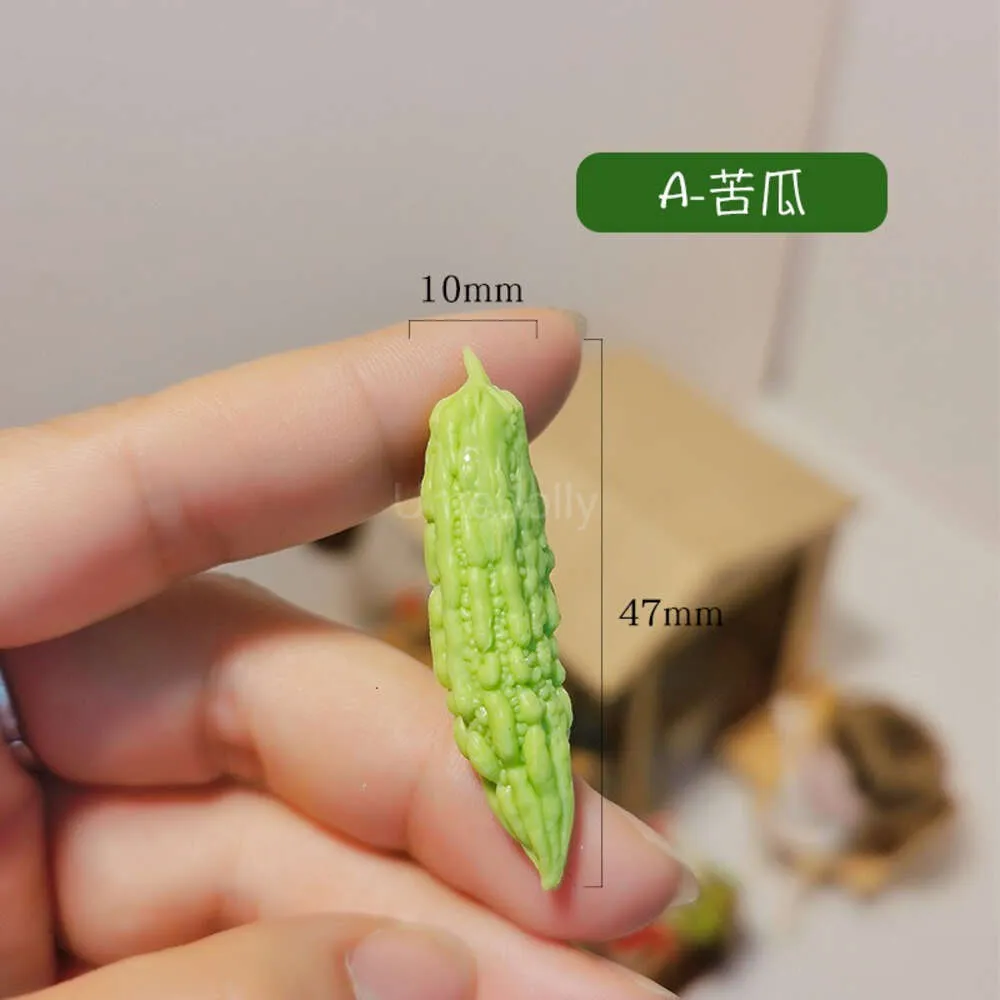 1/6 Scale Miniature Dollhouse Bitter Gourd Eggplant Luffa Vegetable ...