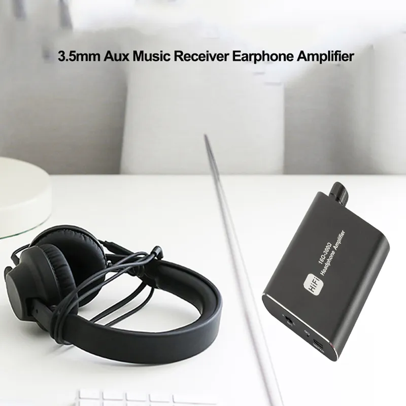 6 Channel Portable Headphone Amplifier: 3.5mm AUX, 16-300Ohm HiFi Audio ...