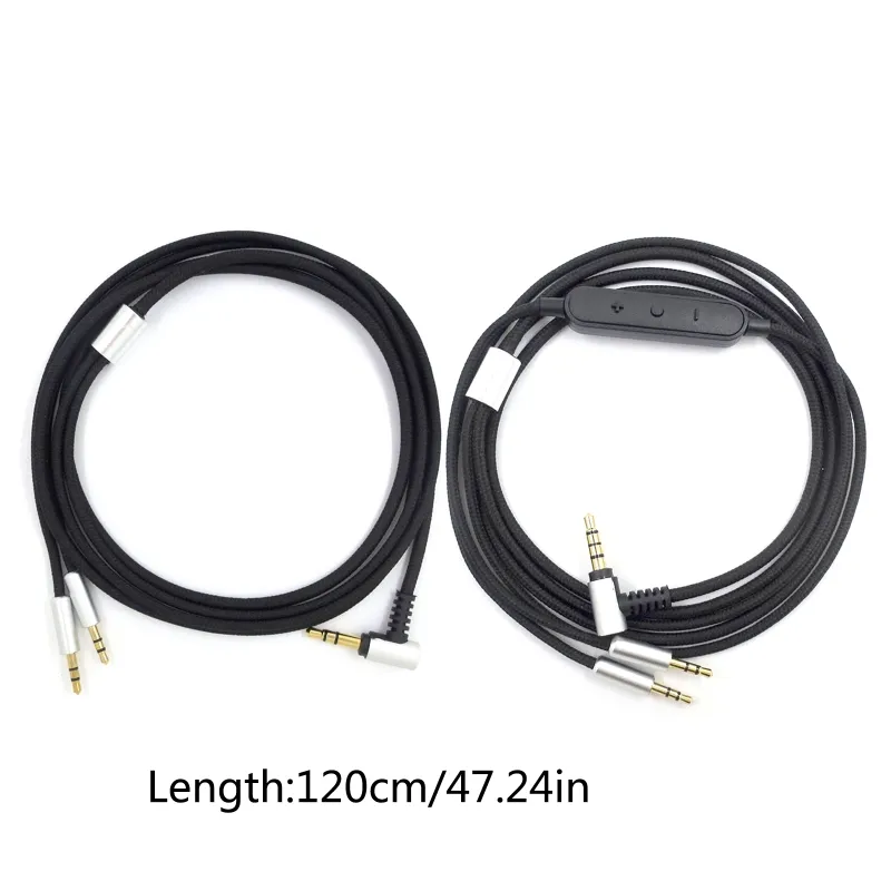 Cable Audio Cord Headphones Cable Replacement 3.5mm 1.2M 47 inch for ...