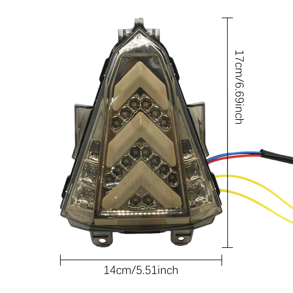 DHgate.com:Motorcycle LED Tail Light - Integrated Taillight Brake Turn ...