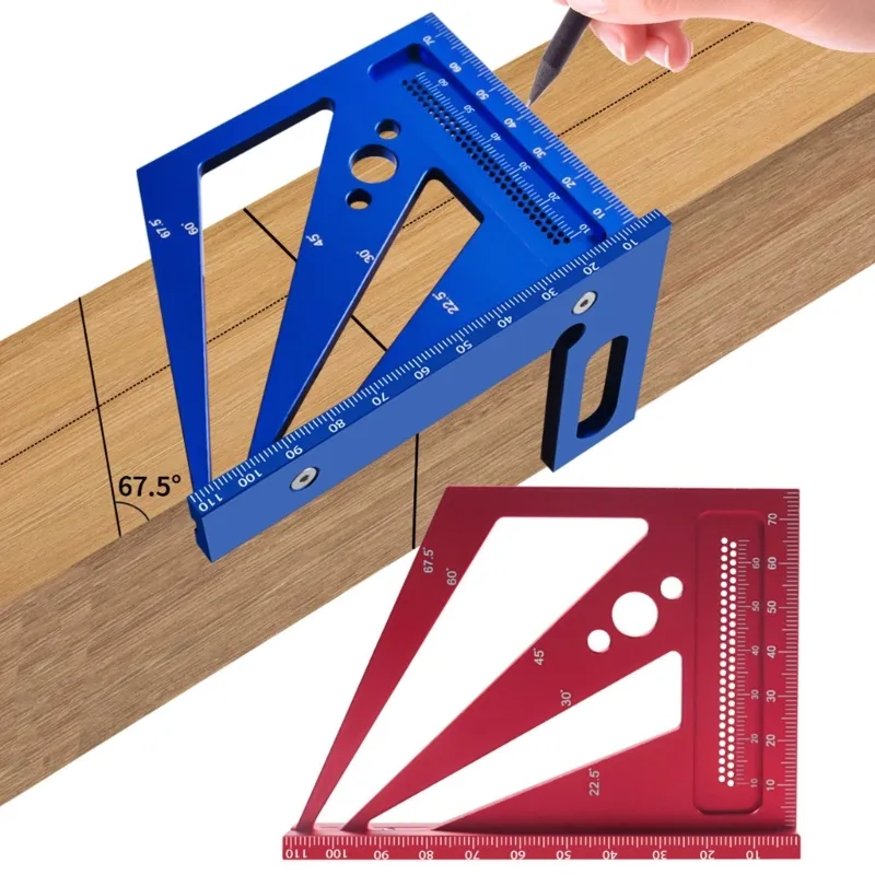 Woodworking Protractor With Clear Scale Triangle Ruler Layout Measuring ...