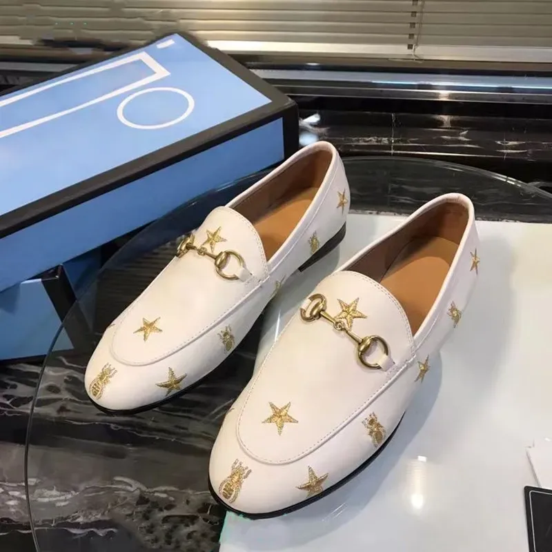 Designer Women's Flat Leather Mules Loafers Fashion Princetown Office ...