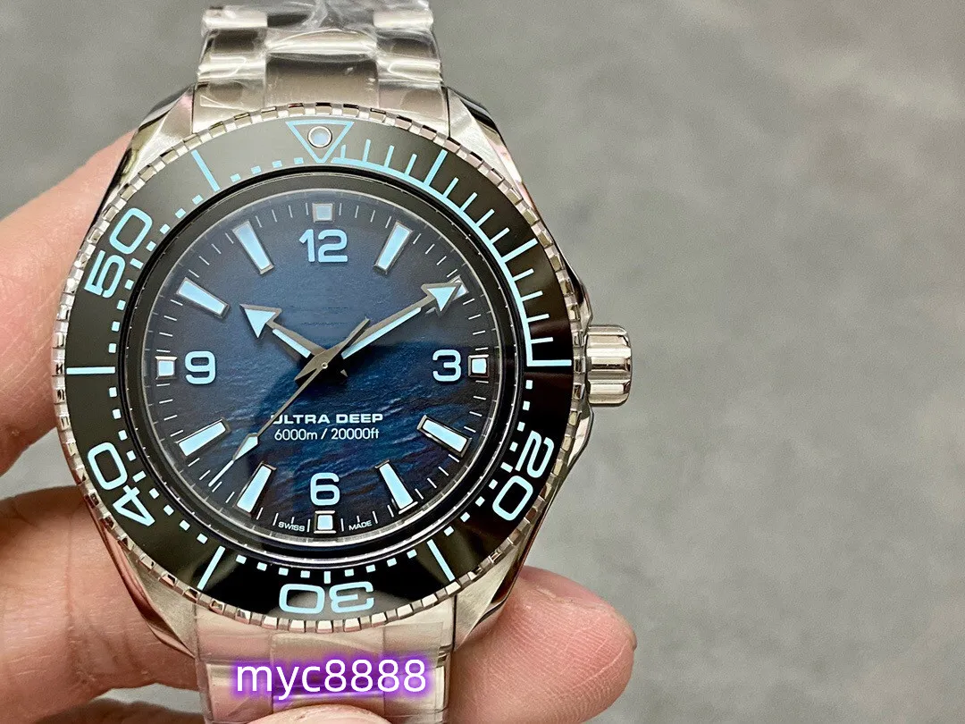 Men's Luxury Dive Watch: 44mm Steel Case, Sapphire Crystal Mirror, 8912 ...