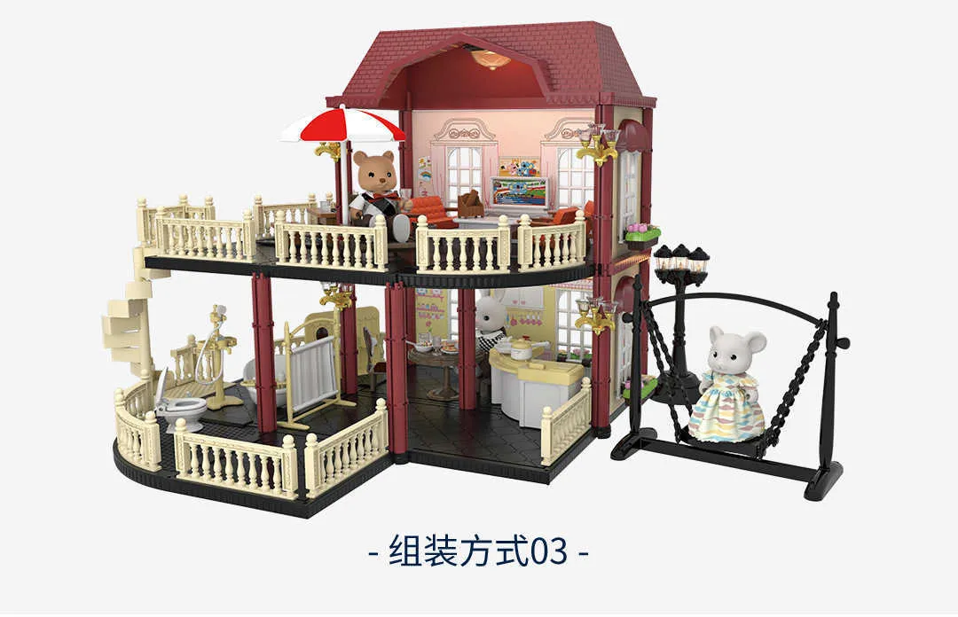 Doll House Accessories Koala Diary Castle Doll House Family Toy ...