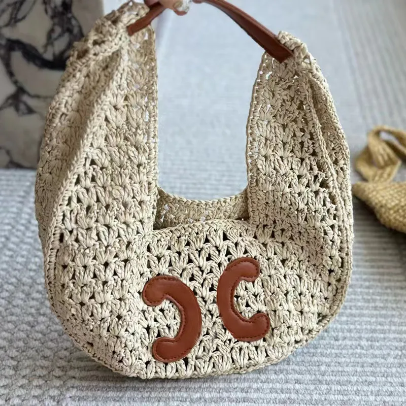 Lafite Grass Straw Woven Shoulder Bag Womens Summer... From Luxuryflash ...