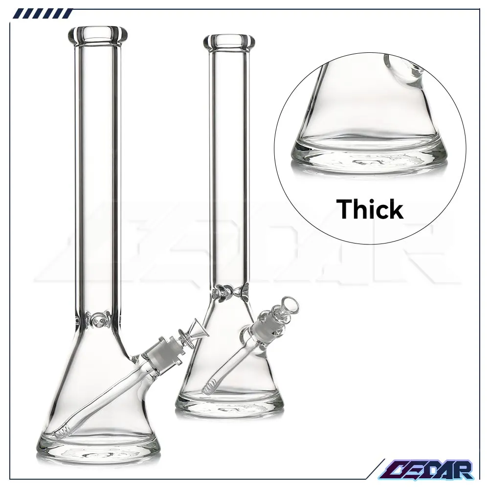 DHgate.com:18 Inch High Quality Thick Bottom Glass Water Pipe Ice Bong ...