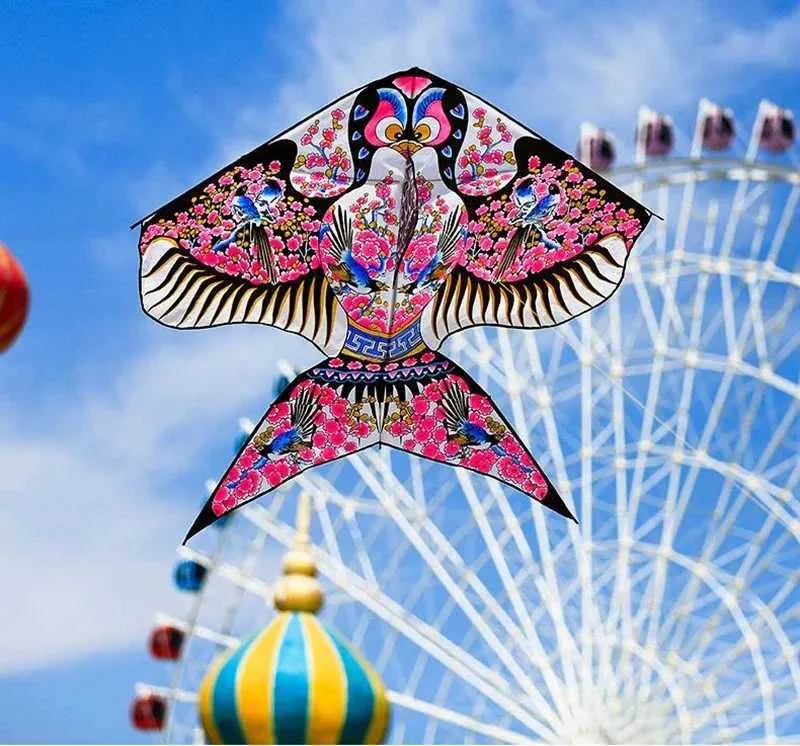 Goldfish kite flying toy with traditional swallow shape and 100 ft ...