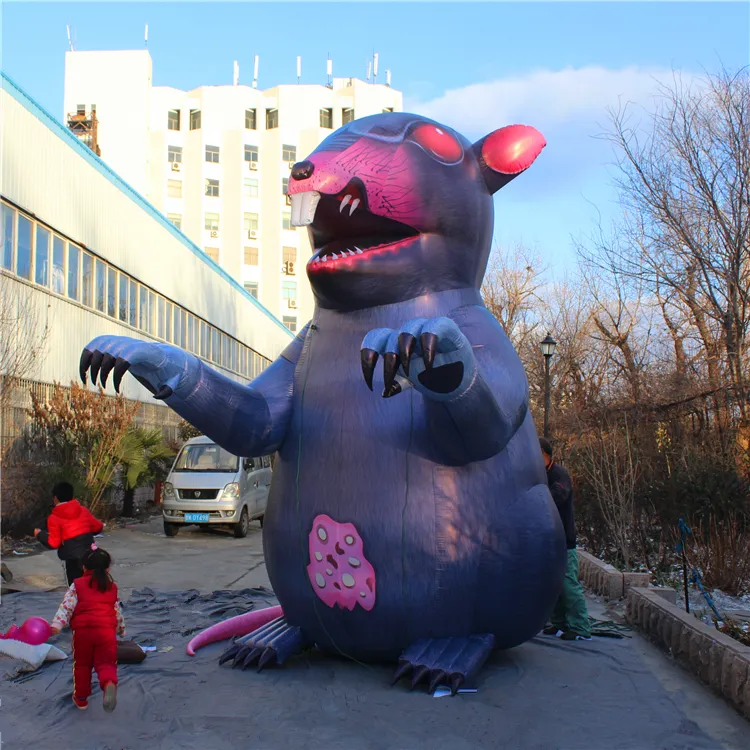 Customized Giant Inflatable Mouse Mascot Wholesale 8mH 26ft With Yard ...