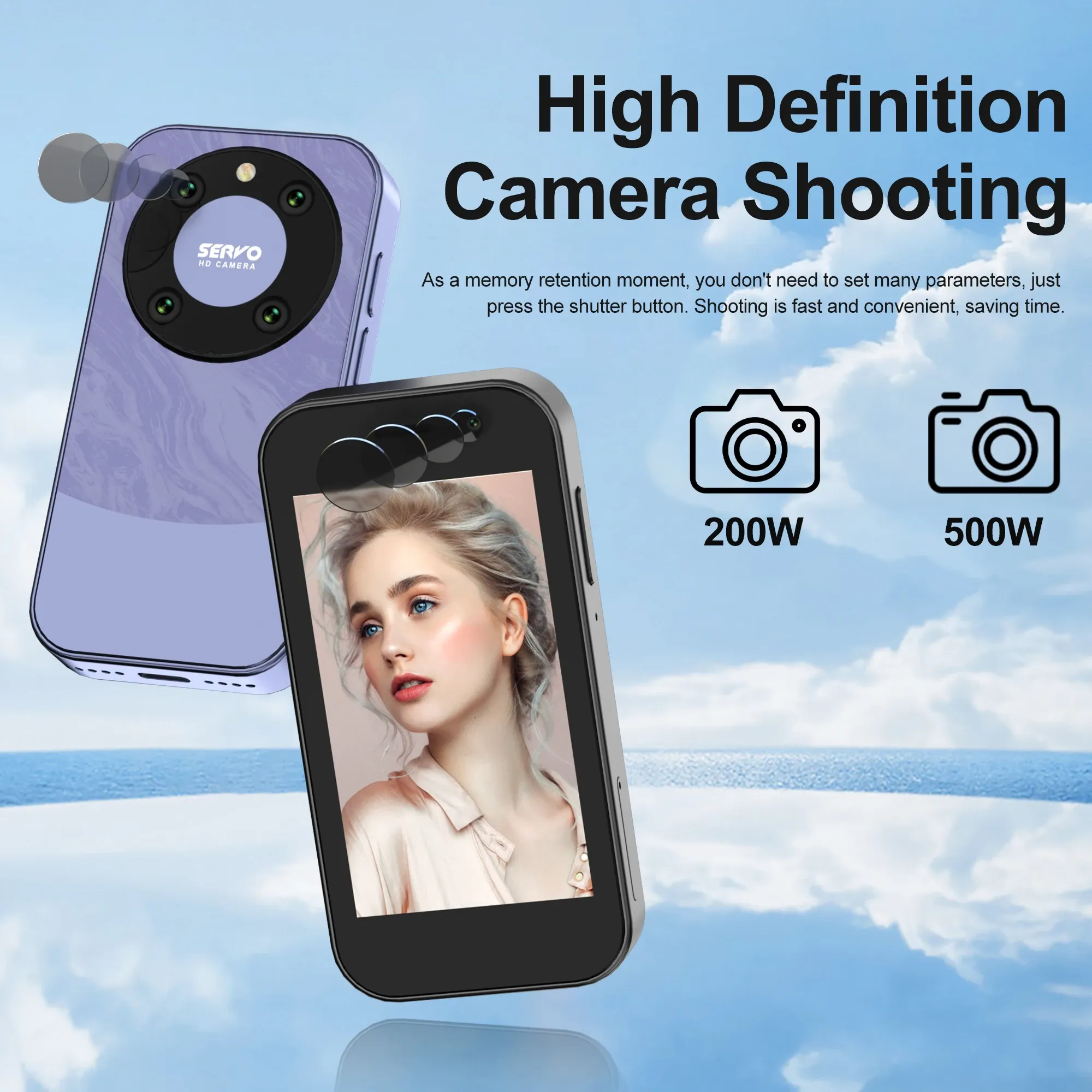 SERVO KING9000 Mini Smartphone: 4G Dual SIM, 16GB/64GB Storage, Android ...