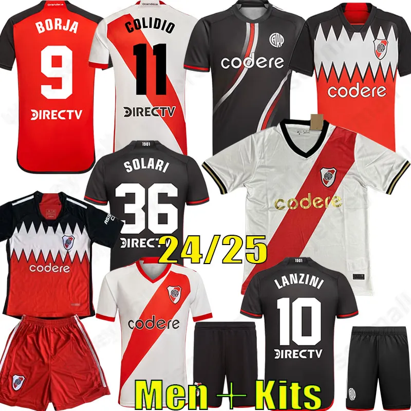 2025 River Plate LANZINI Soccer Kits Black With Colombian, Cuban, And ...