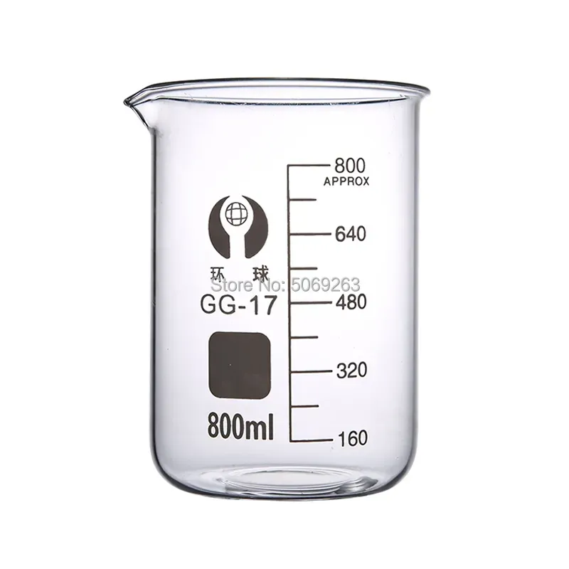Premium Lab Beaker Set: High-Quality Borosilicate 3.3 Glass, All Sizes ...