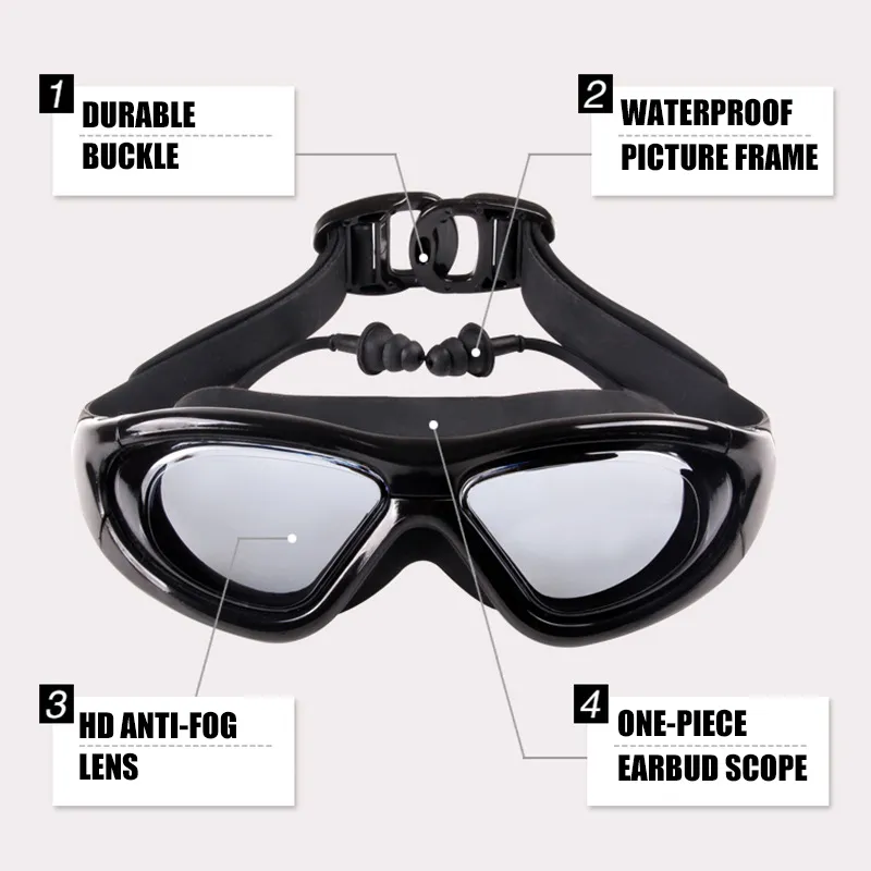 DHgate.com:Waterproof Unisex Swimming Goggles with Anti-Fog and UV ...