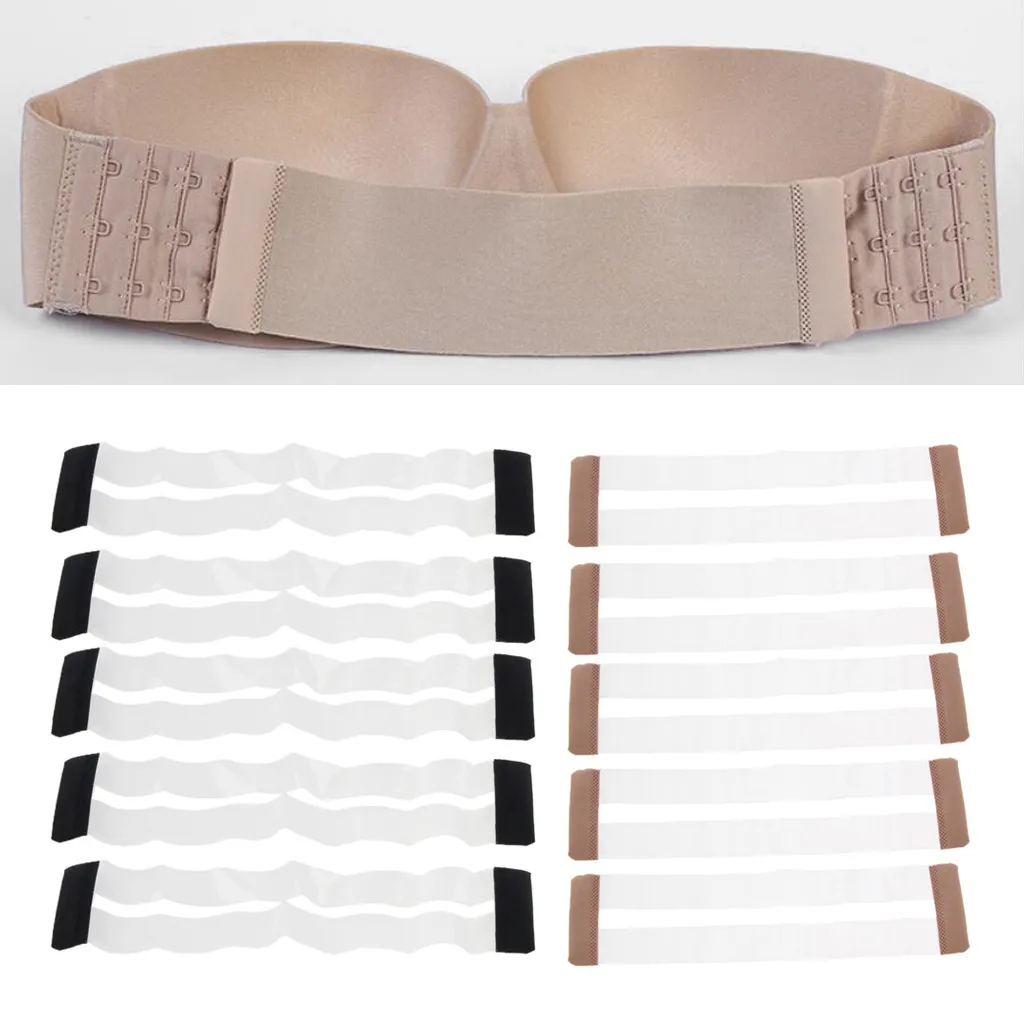 Clear Bra Extenders Straps - 5 Pack Invisible Elastic Underwear ...