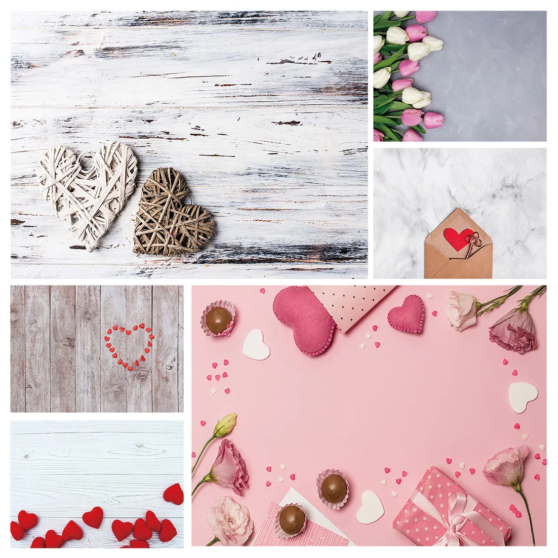 DHgate.com:Retro Wooden Heart Backdrop for 2024 Valentines Day Photo ...