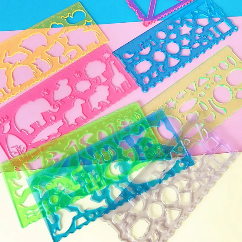 DHgate.com:Whimsical Animal Drawing Rulers: 4-Piece Set of Durable ...