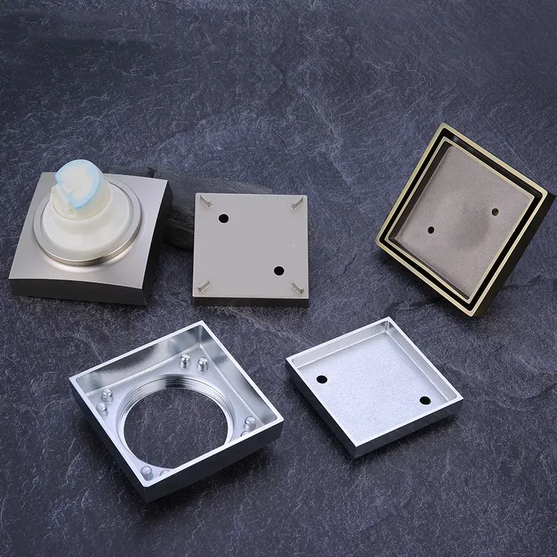DHgate.com:Brass Invisible 10x10cm Shower Drain Square Tile Insert ...