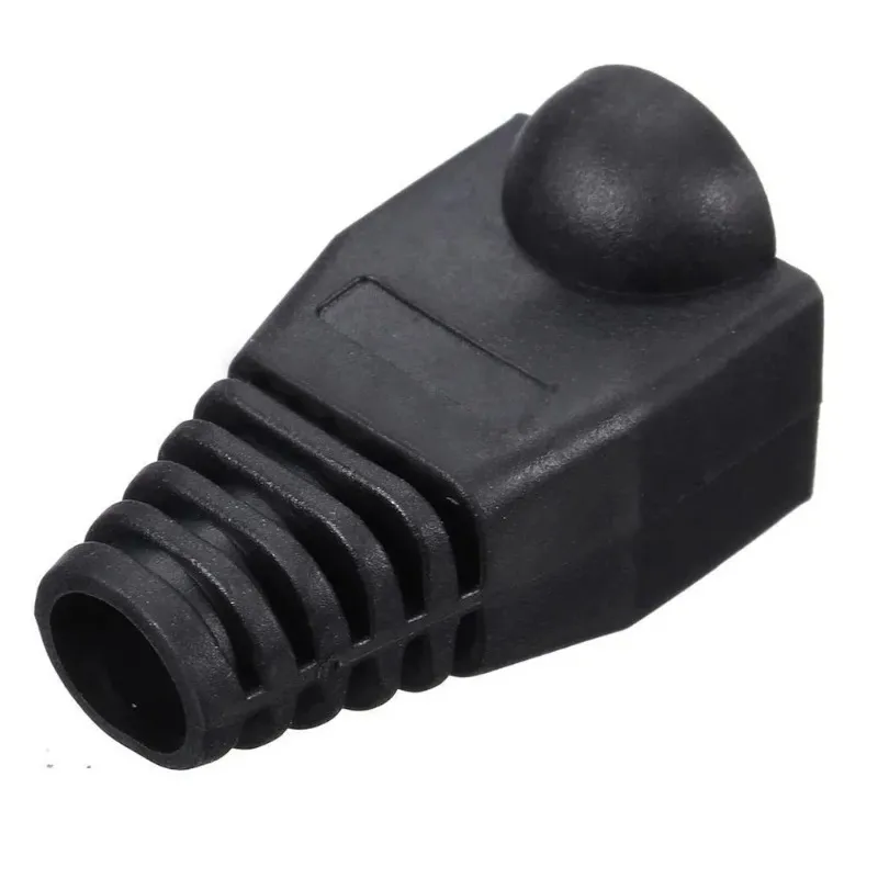 RJ45 Boot Caps - 50 Pack, Plastic Cat5/6 Network Connector Plugs ...
