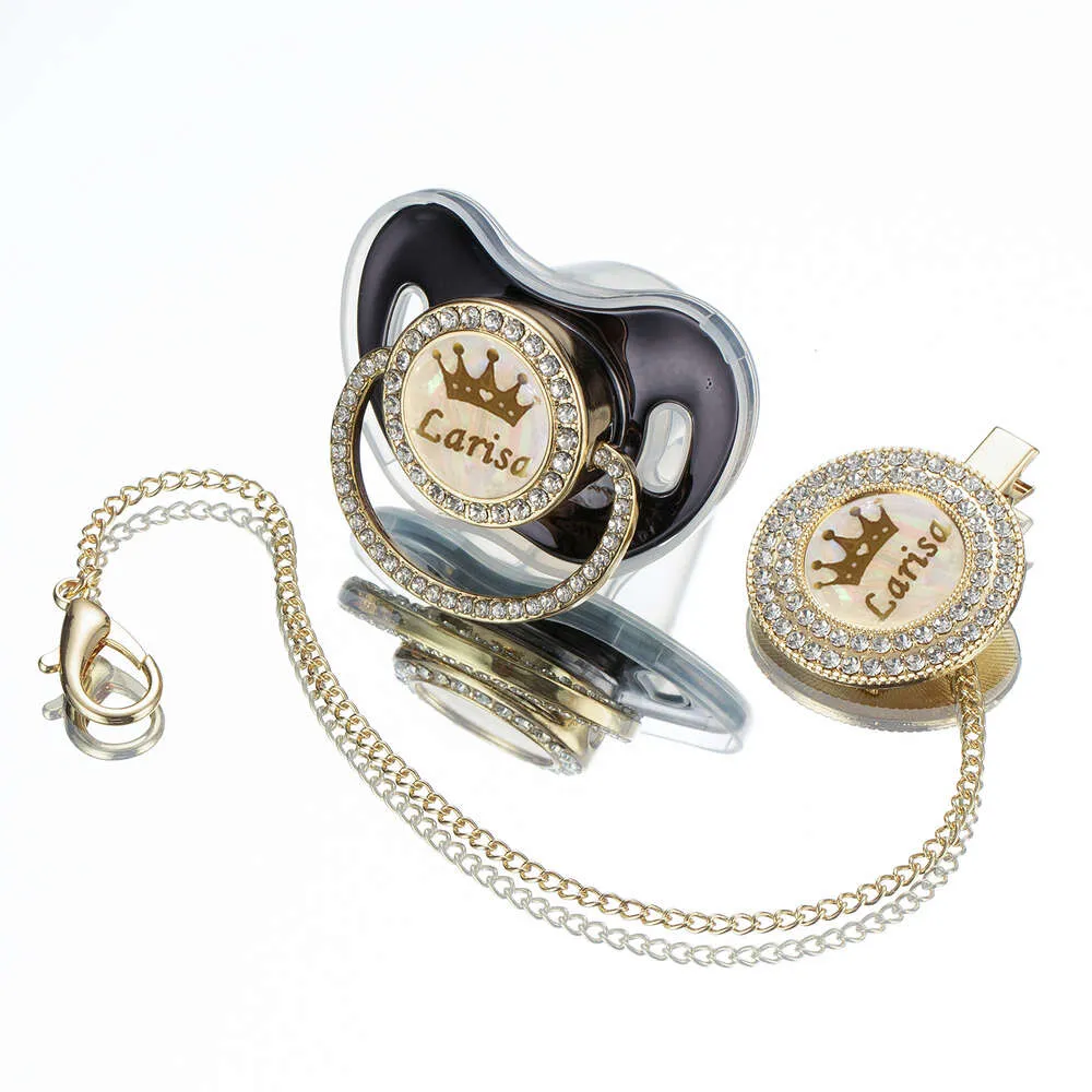 MIYOCAR Custom Bling Pacifiers with Clips/Holders - Personalized ...