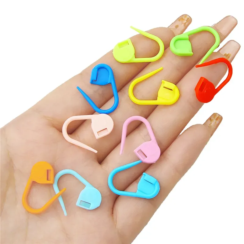 DIY knitting machines Set - Mix Color Plastic Locking Stitch Markers ...