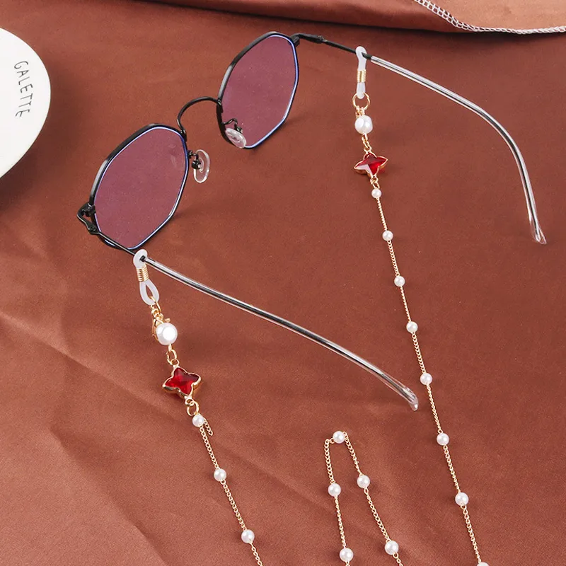 Eyeglass Chains For Women - Elegant Rhinestone Beaded Glasses Chain ...