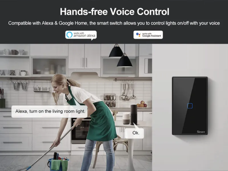 DHgate.com:Smart Home Control: Itead SONOFF T1/T2/T3/T0 TX WiFi Wall ...