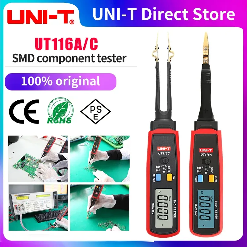 Smart SMD sharla tester: UNI-T UT116A UT115C Digital Tweezers with ...