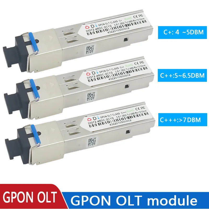 GPON OLT B+ C++ SFP module with SC Connector - Compatible with HW, ZTE ...