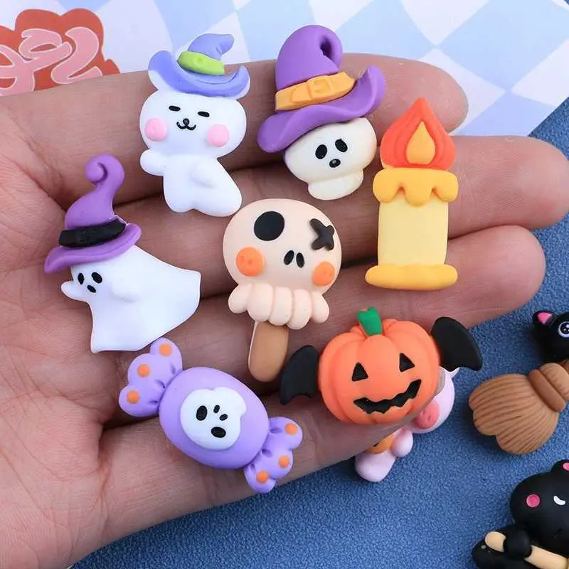 DHgate.com:Spooky Craft Supplies: 10 Mini Resin Pumpkin Cabochons for ...