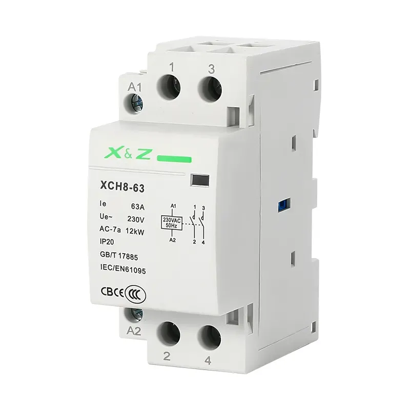 DHgate.com:1PC 32/40/63A 1NO/1NC/2NO/2NC AC Contactor, 220V/230V 50/60HZ, DIN Rail Modular ...
