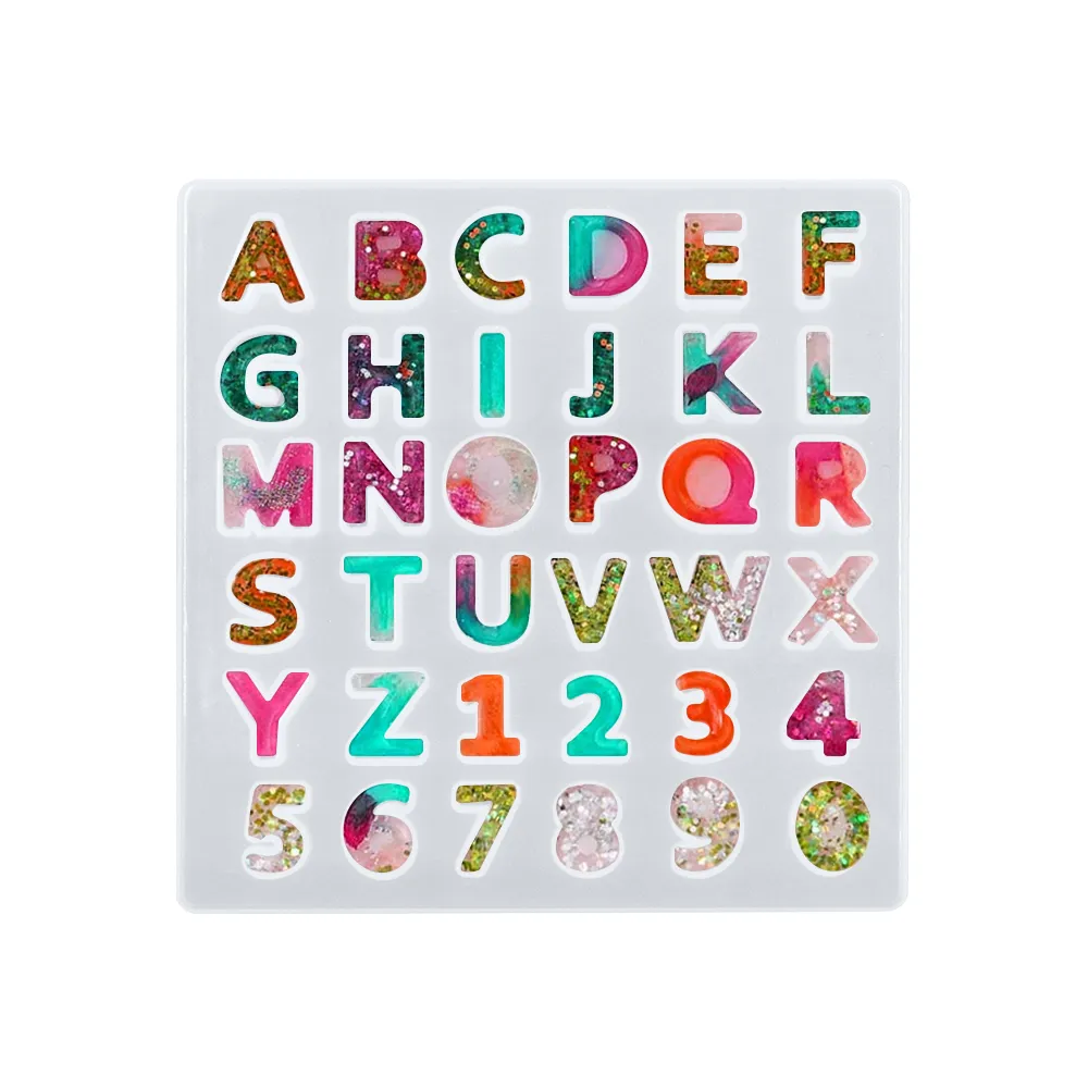 Silicone Letter A to Z bread mold for DIY Jewelry Making - Alphabet and ...