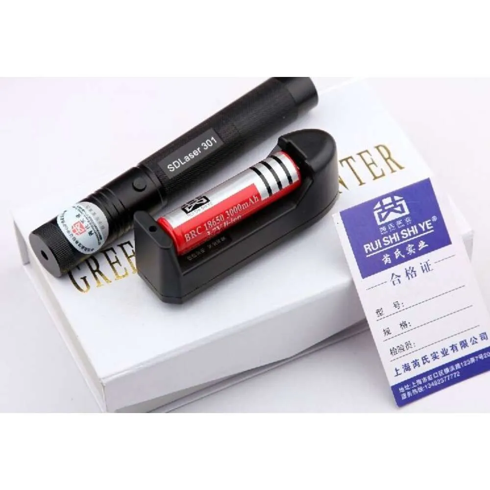 Super Powerful Military Green Laser Pointer R800 With SOS LED ...
