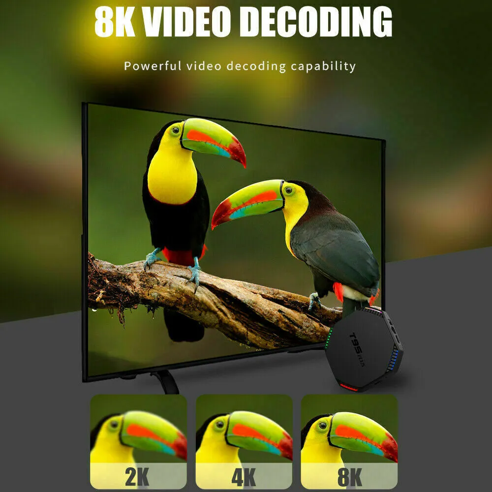 DHgate.com:android 11 TV Box T95 Plus RK3566 4G/32G 8G/64G 2.4G 5G Wifi BT4.0 USB3.0 1000M 8K ...