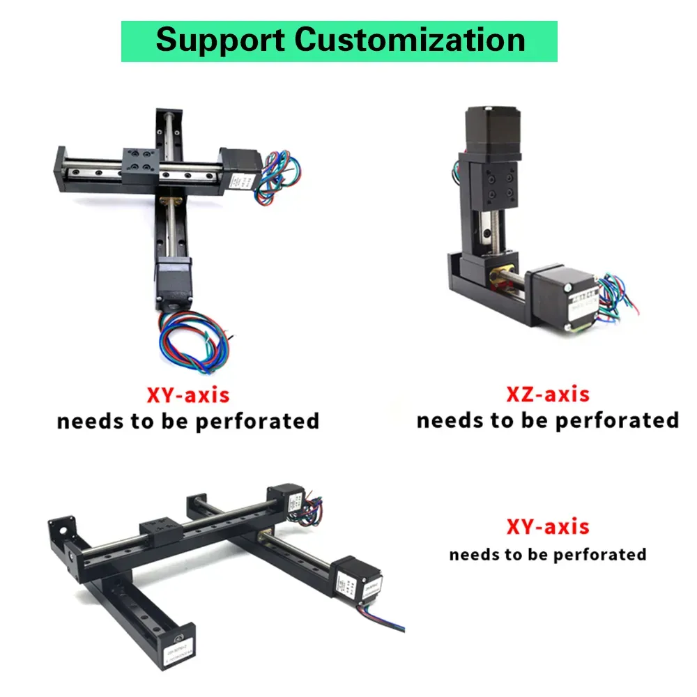 CNC Linear Guide Rail Platform Slides T Type Mini Sliding Table With ...