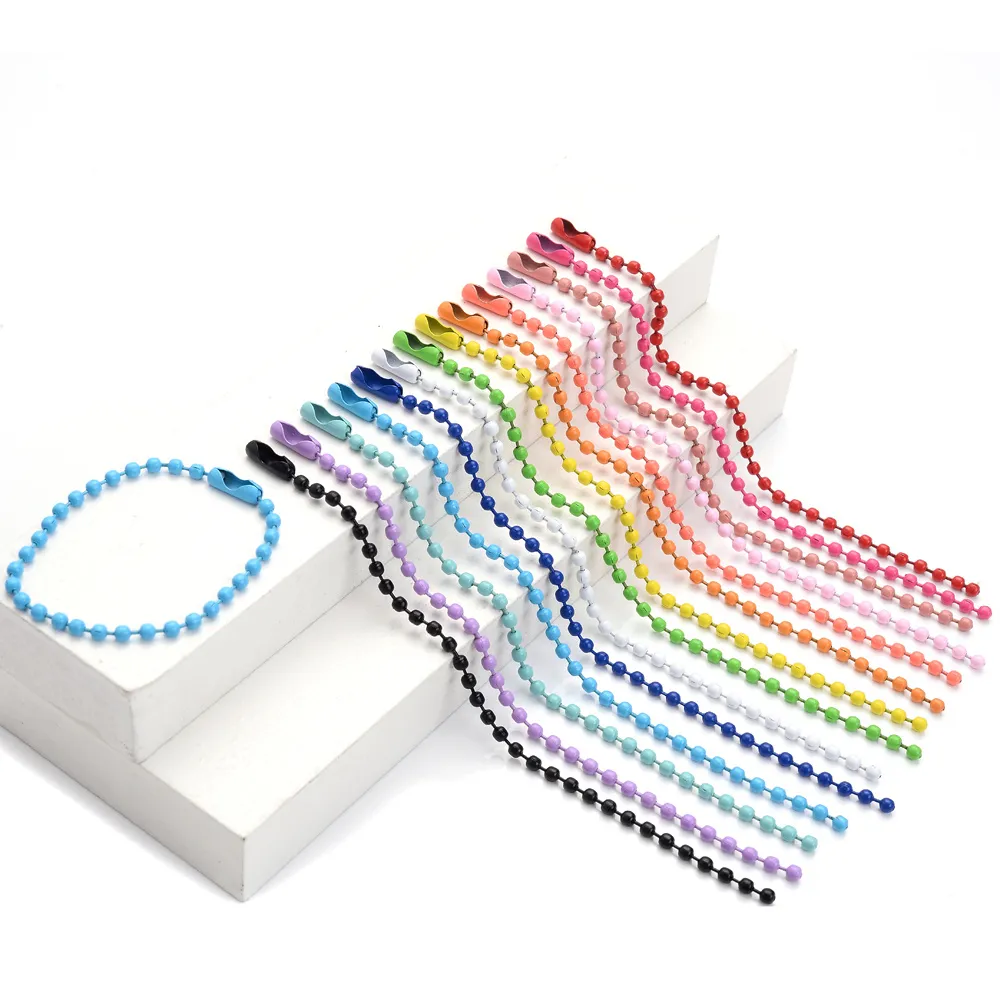 DHgate.com:Multicolor Ball Chains with Connectors: 20 Pcs 2mm/2.4mm ...