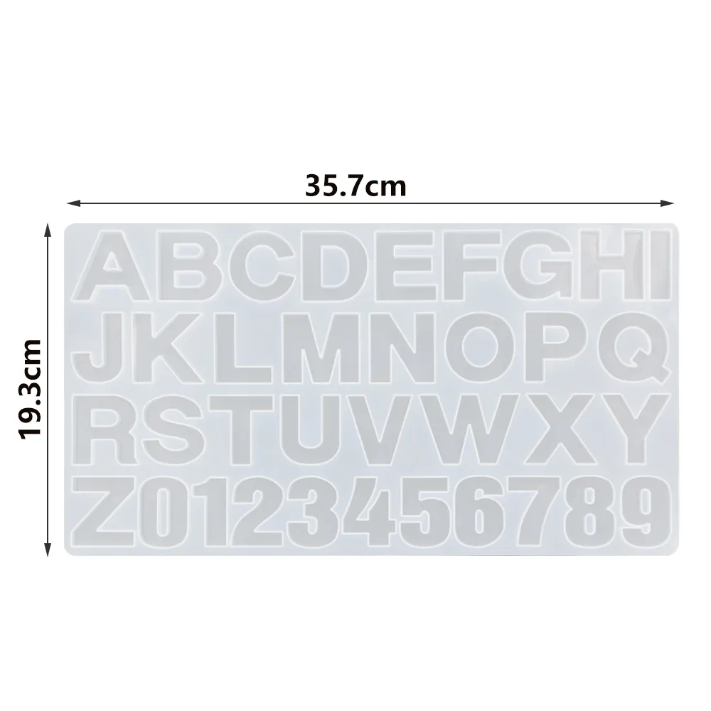 Silicone Letter A to Z bread mold for DIY Jewelry Making - Alphabet and ...