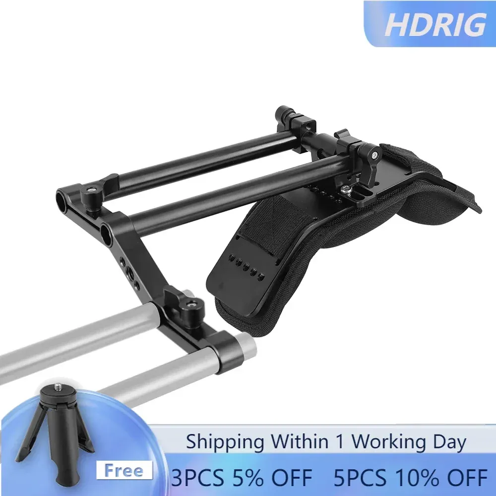 Video Camera Shoulder Mount Rig With Z Shape Arm, 15mm Rod Support ...